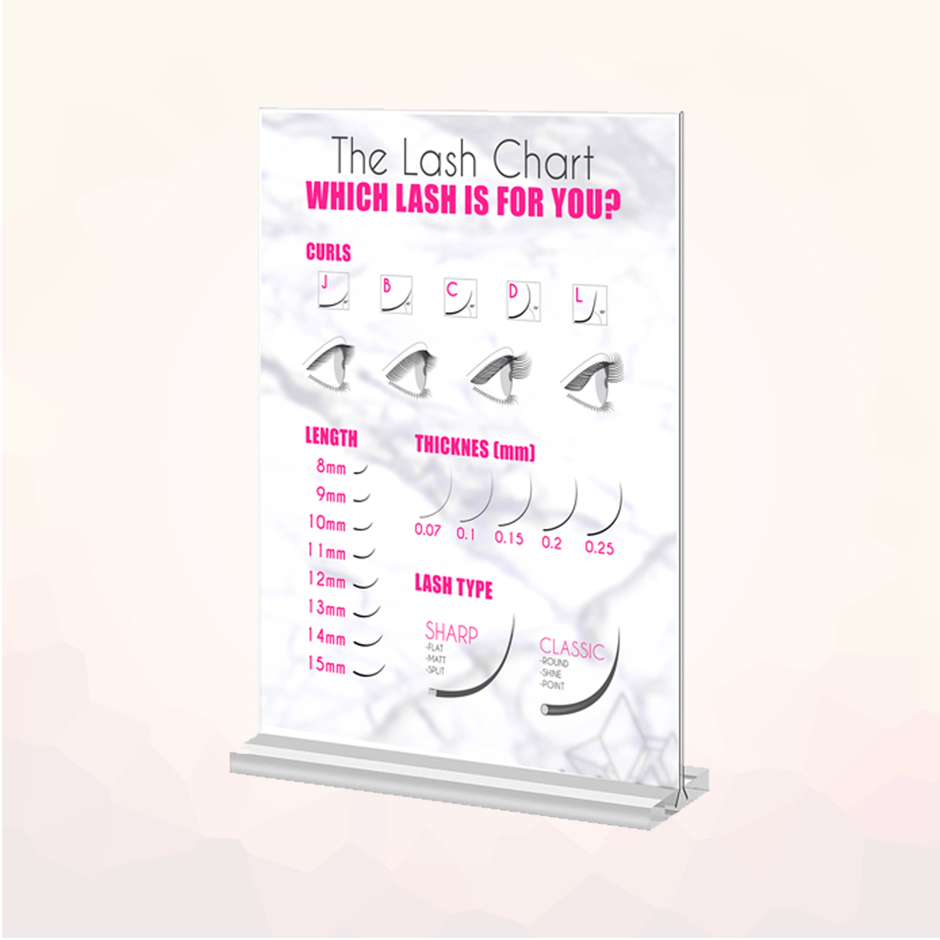 The Eyelash Chart by Amber Lash